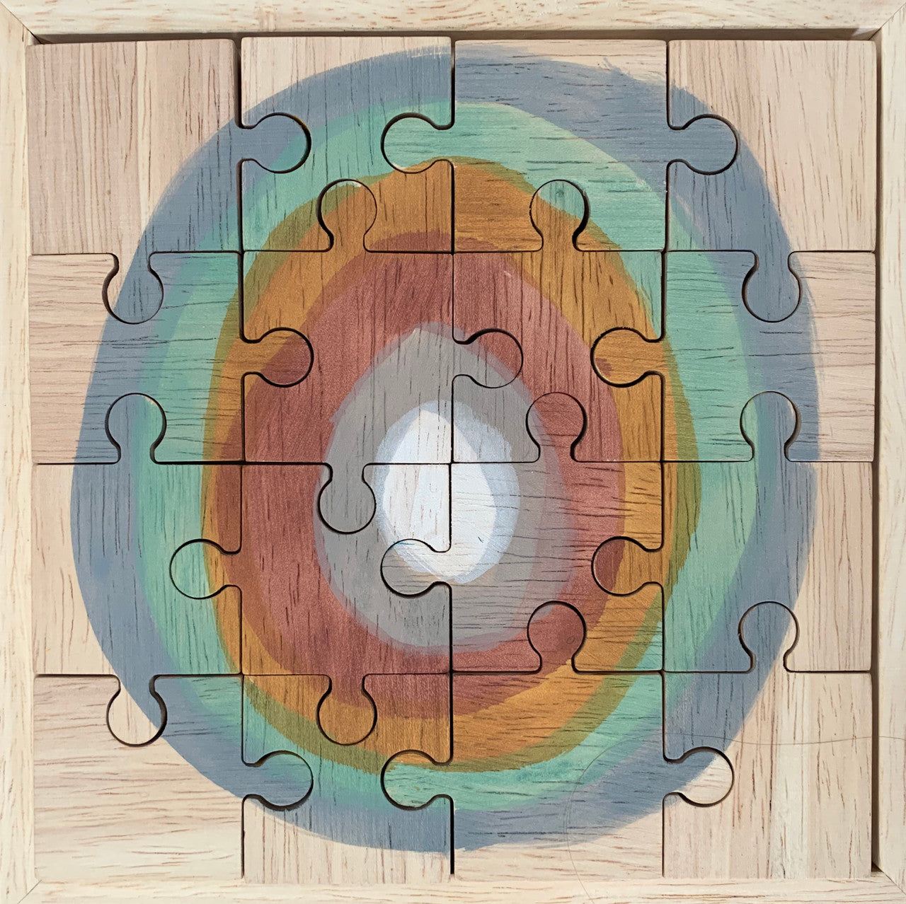 Papoose - Earth Moon Puzzle (16 pcs) – Wood Wood Toys
